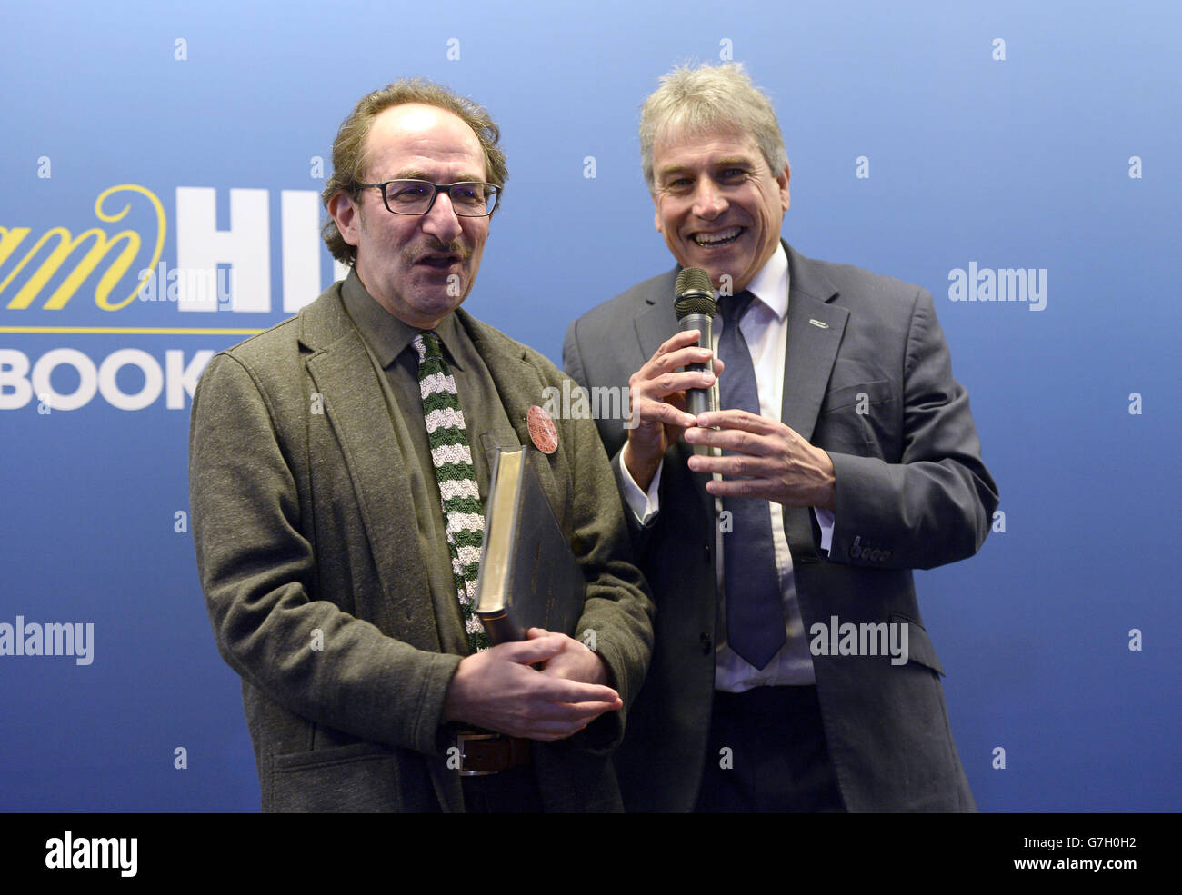 John Inverdale (right) chats with shortlisted author Simon Inglis on ...