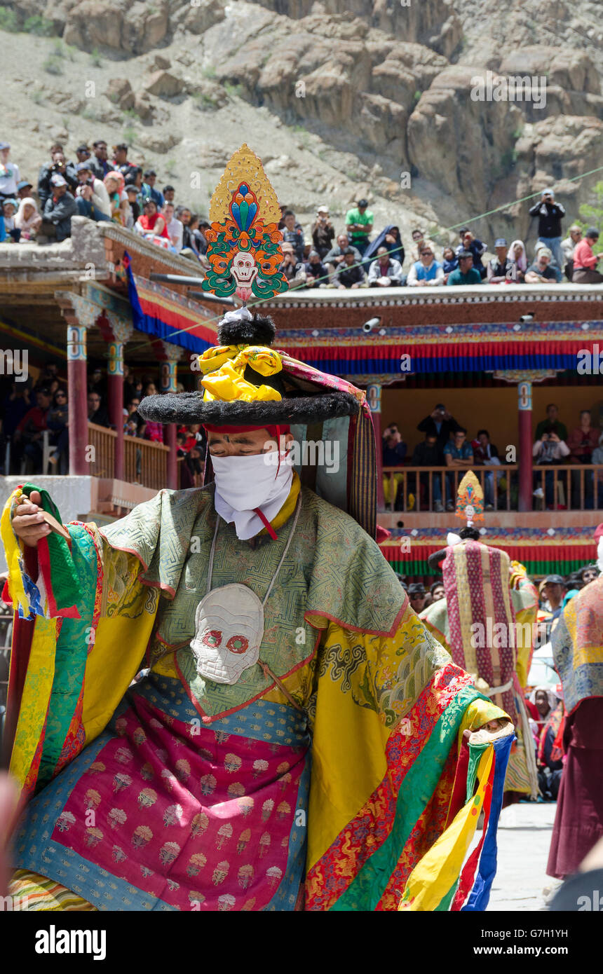 Dancers at Hemis Festival, Hemis, near Leh, Ladakh, Jammu and Kashmir ...