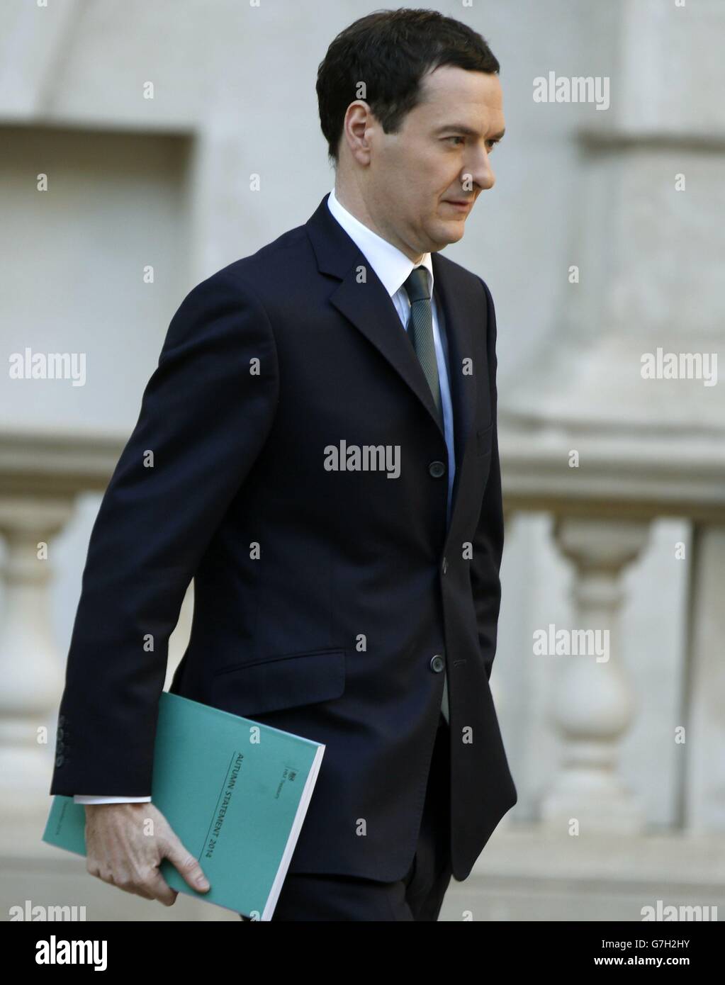 Chancellor george osborne leaves house commons in london hi-res stock ...