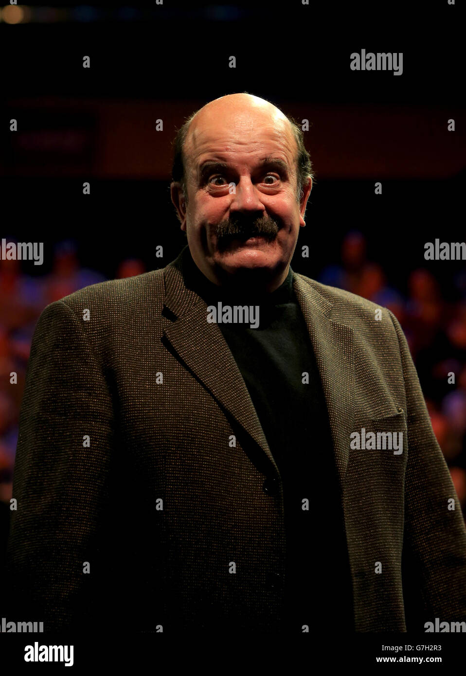 Willie Thorne during the 2014 Coral UK Championship at the Barbican ...