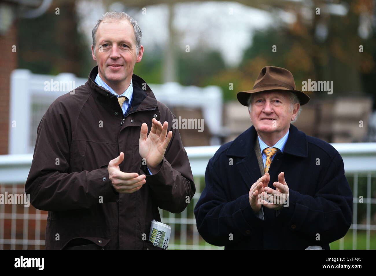 Trainer's Martin Pipe (left) with his father and former trainer Martin ...