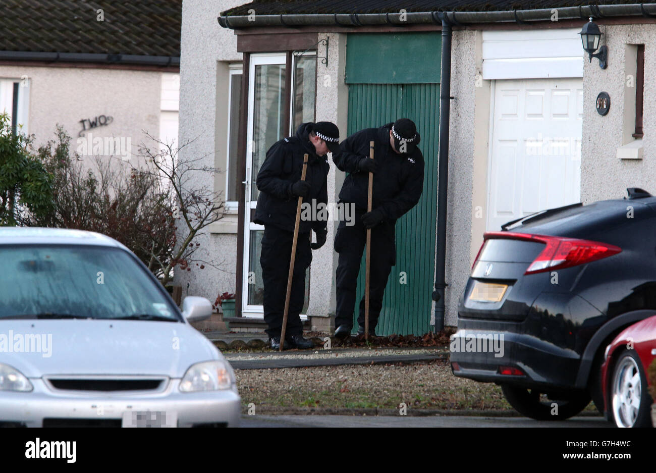 EDITORS NOTE NUMBER PLATES PIXELATED BY PA PICTURE DESK Police search ...