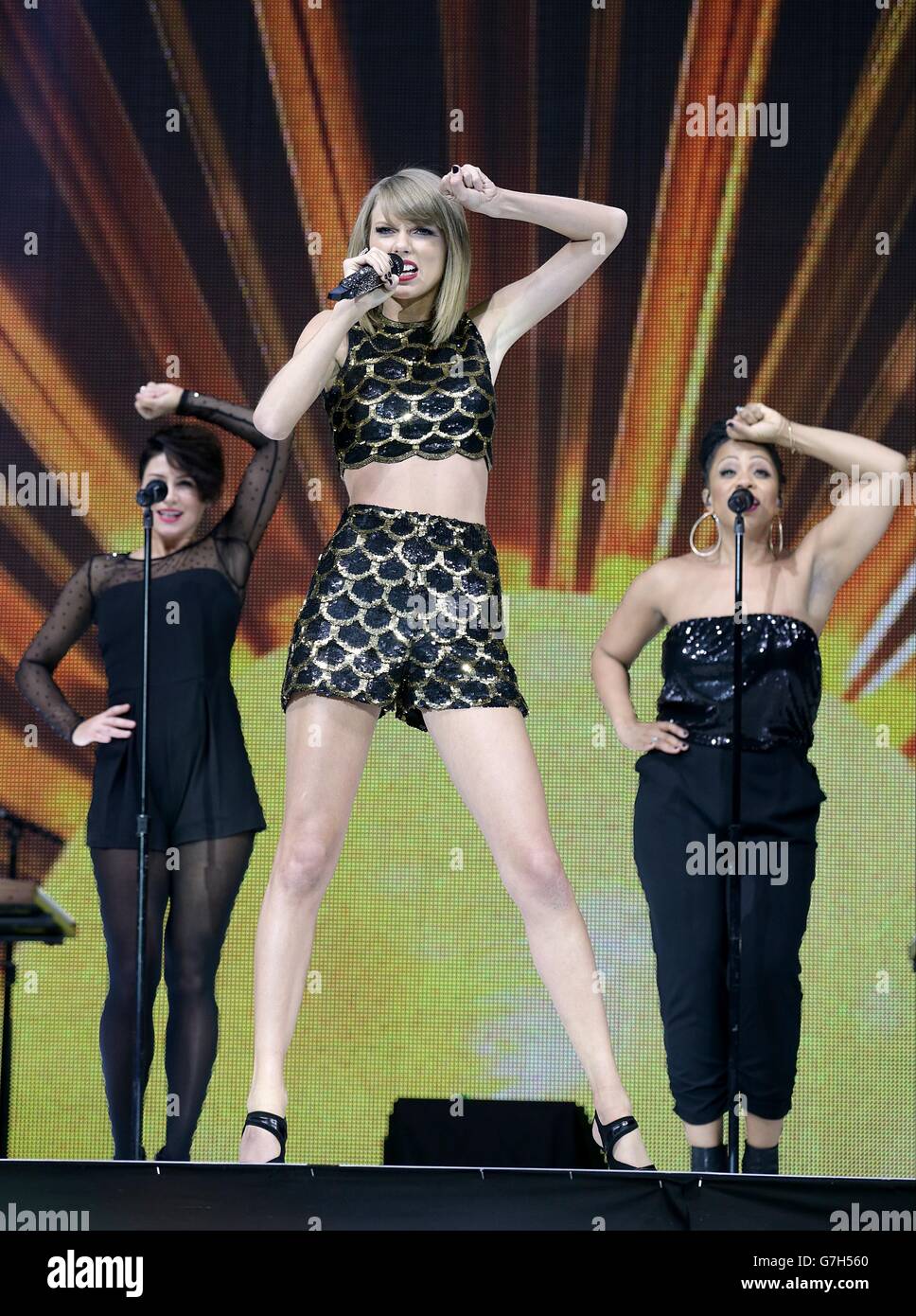 EXCLUSIVE Taylor Swift live on stage during the Capital FM Jingle Bell ...