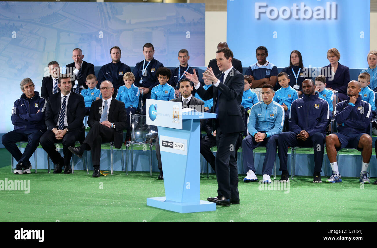 Soccer - Manchester City Training Ground Official Launch Stock Photo ...