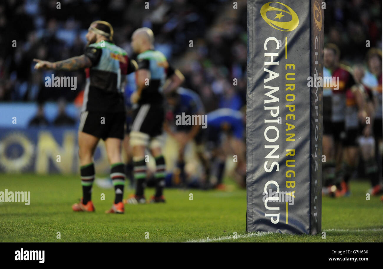 Rugby union general view gv sign signage branding logo hi-res stock ...