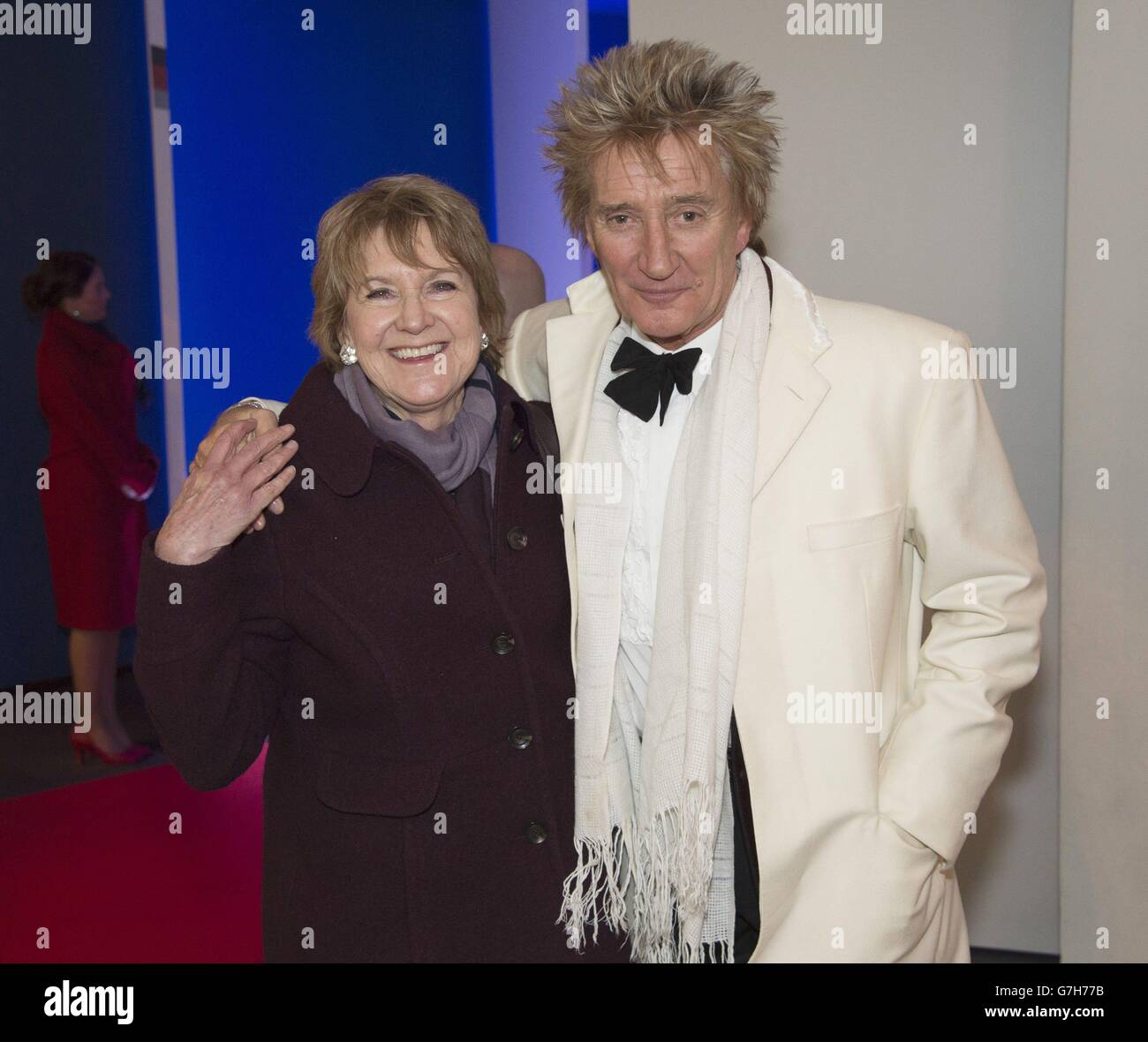Rod stewart deidre sanders left attending night heroes hi-res stock ...