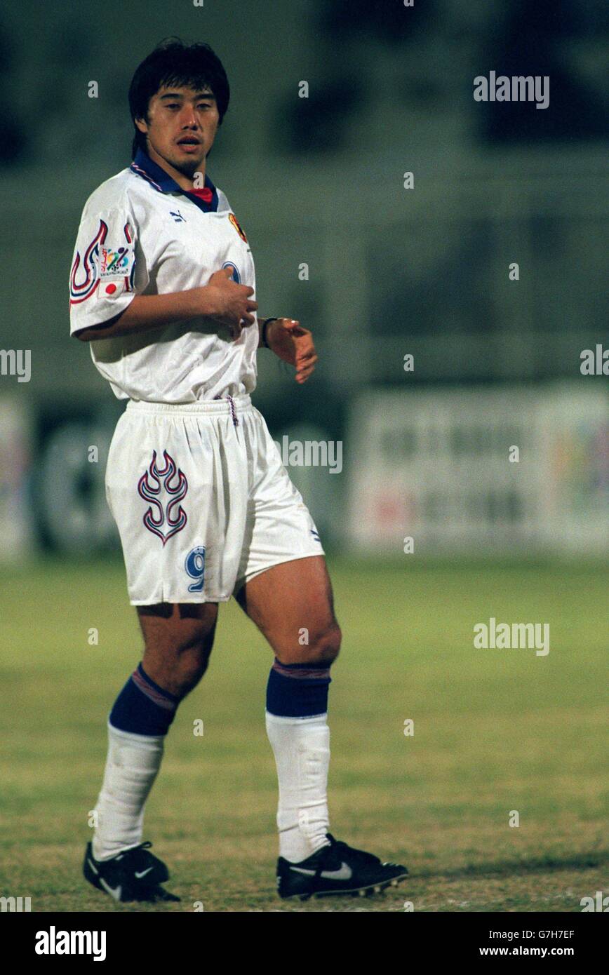Soccer - Asia 96 Quarter Final - Japan v Kuwait. Takuya Takagi, Japan Stock Photo - Alamy