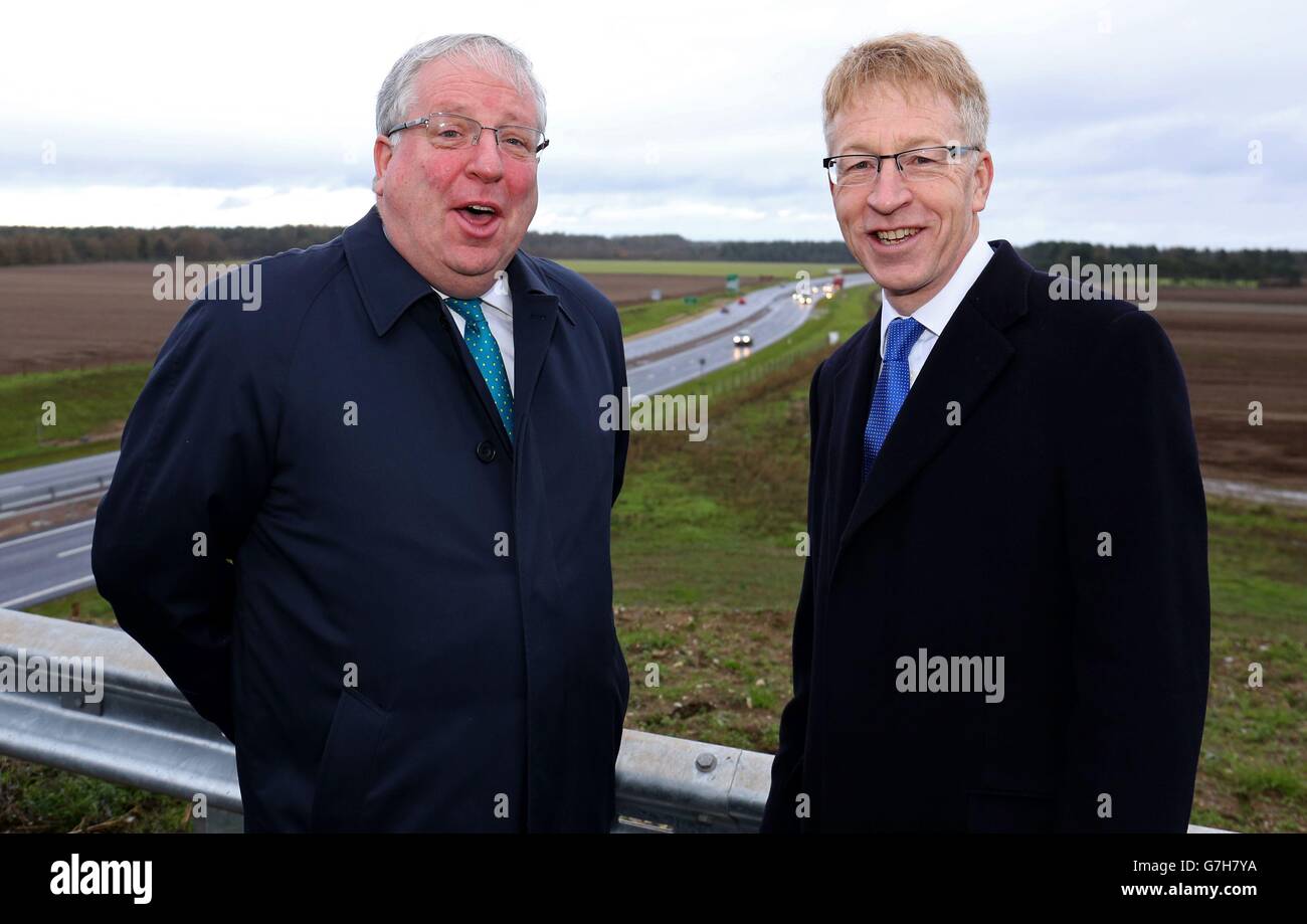 Transport Secretary Patrick McLoughlin and Highways Agency Chief ...