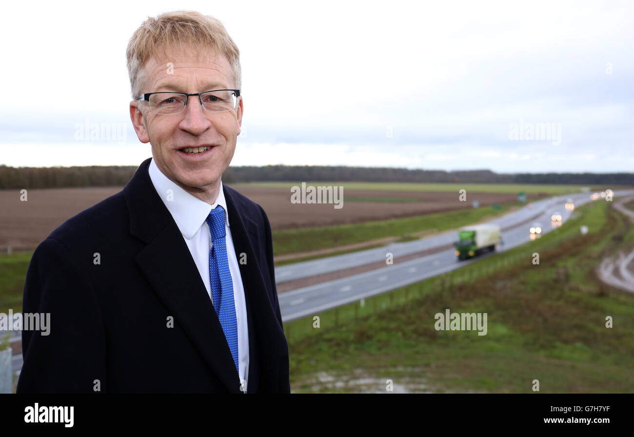 Highways Agency Chief Executive Graham Dalton, stands alongside the new ...