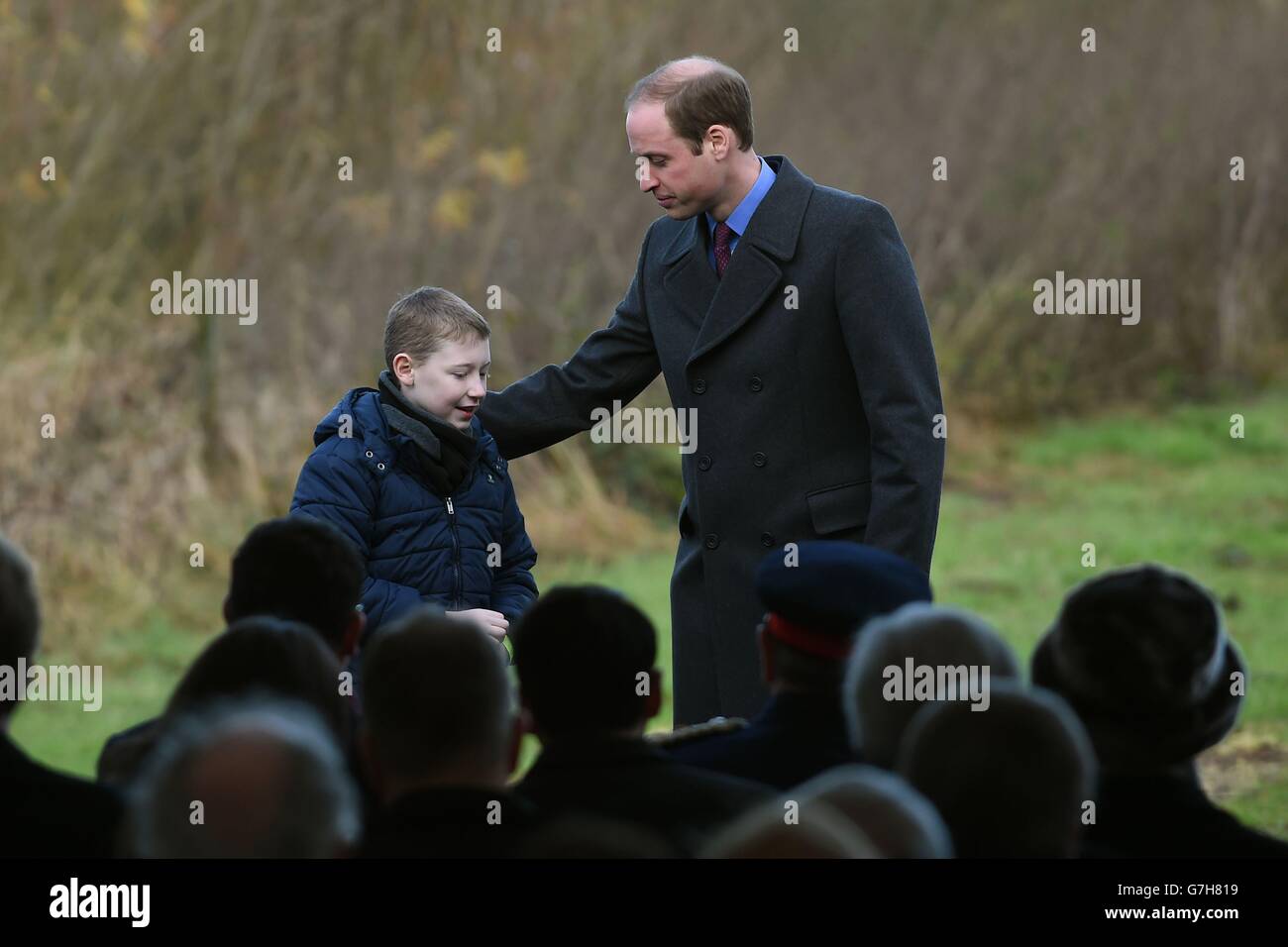 The Duke of Cambridge (right) and Spencer Turner, 10, from Newcastle ...