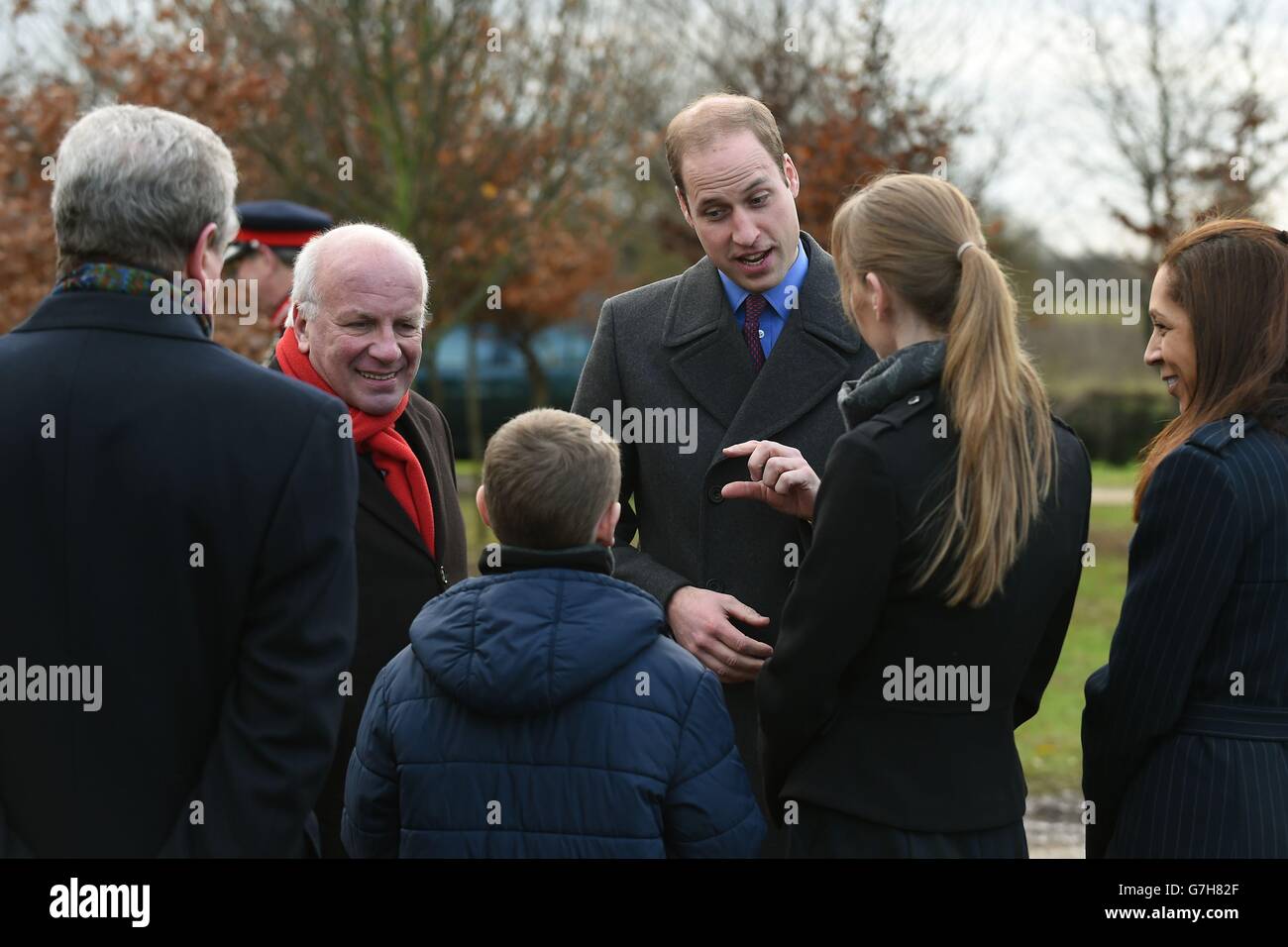 The Duke of Cambridge and FA Chairman Greg Dyke meet Spencer Turner, 10 ...