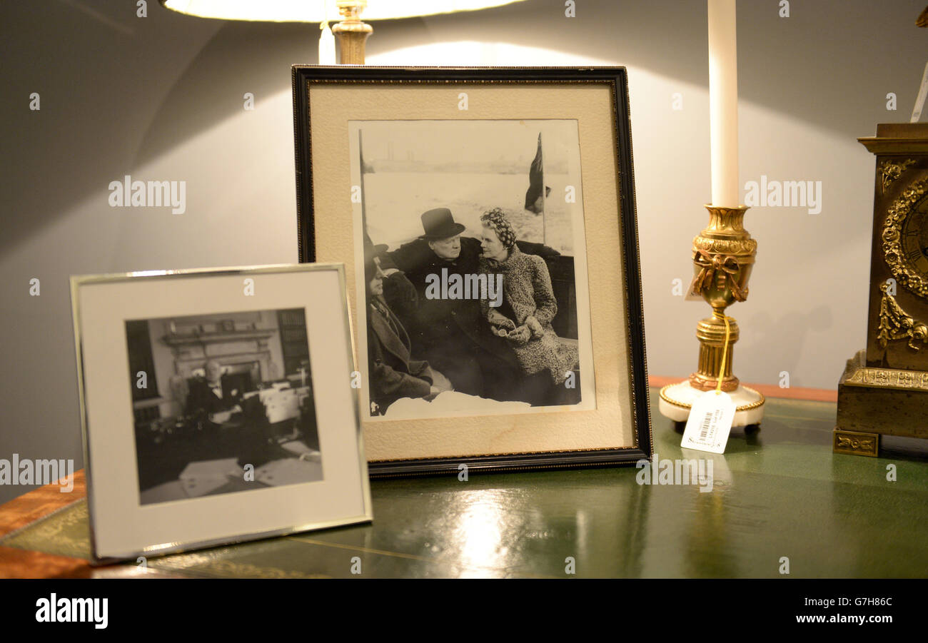Mary Soames and the Legacy of Churchill auction preview Stock Photo - Alamy