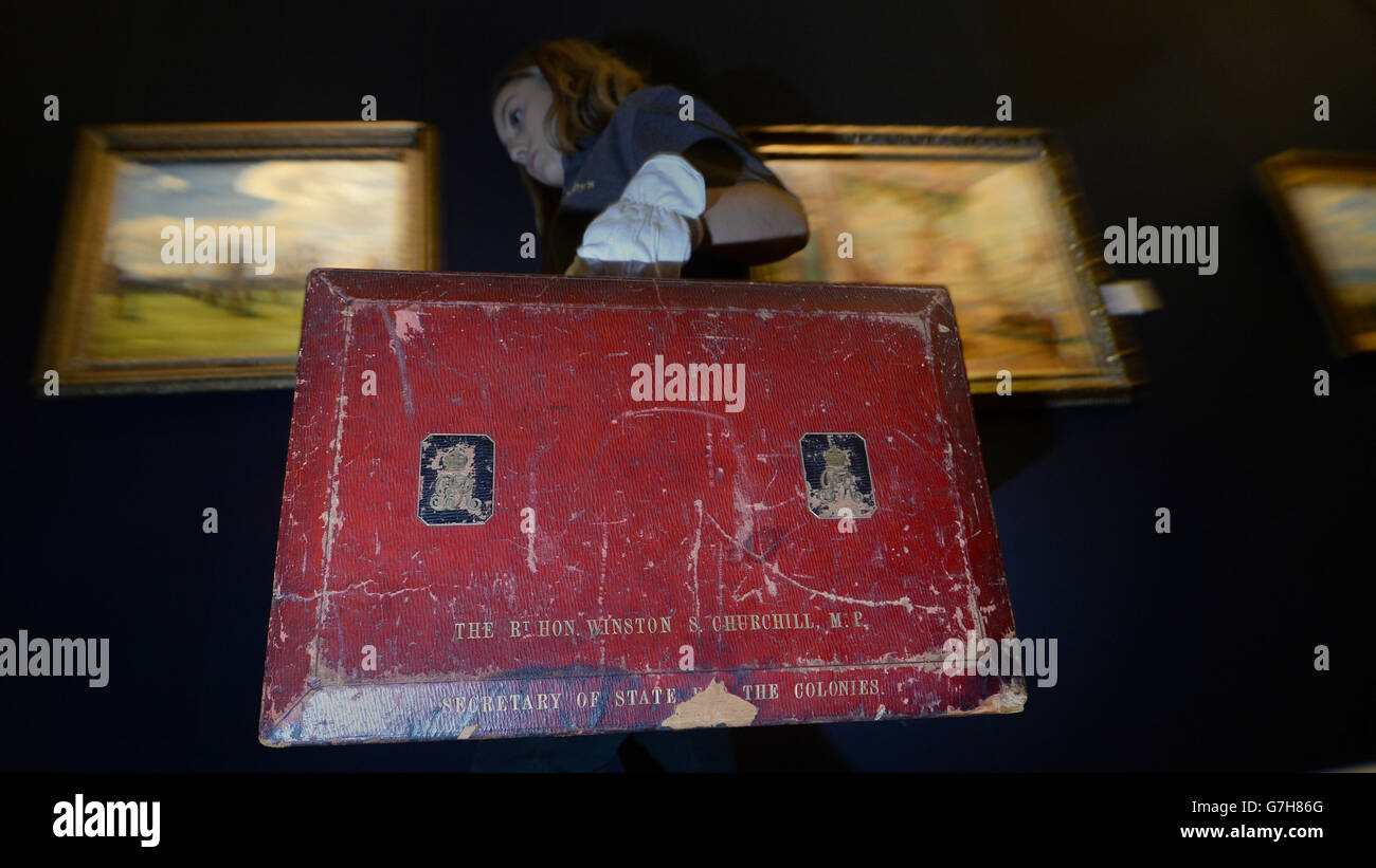 Mary Soames and the Legacy of Churchill auction preview Stock Photo - Alamy