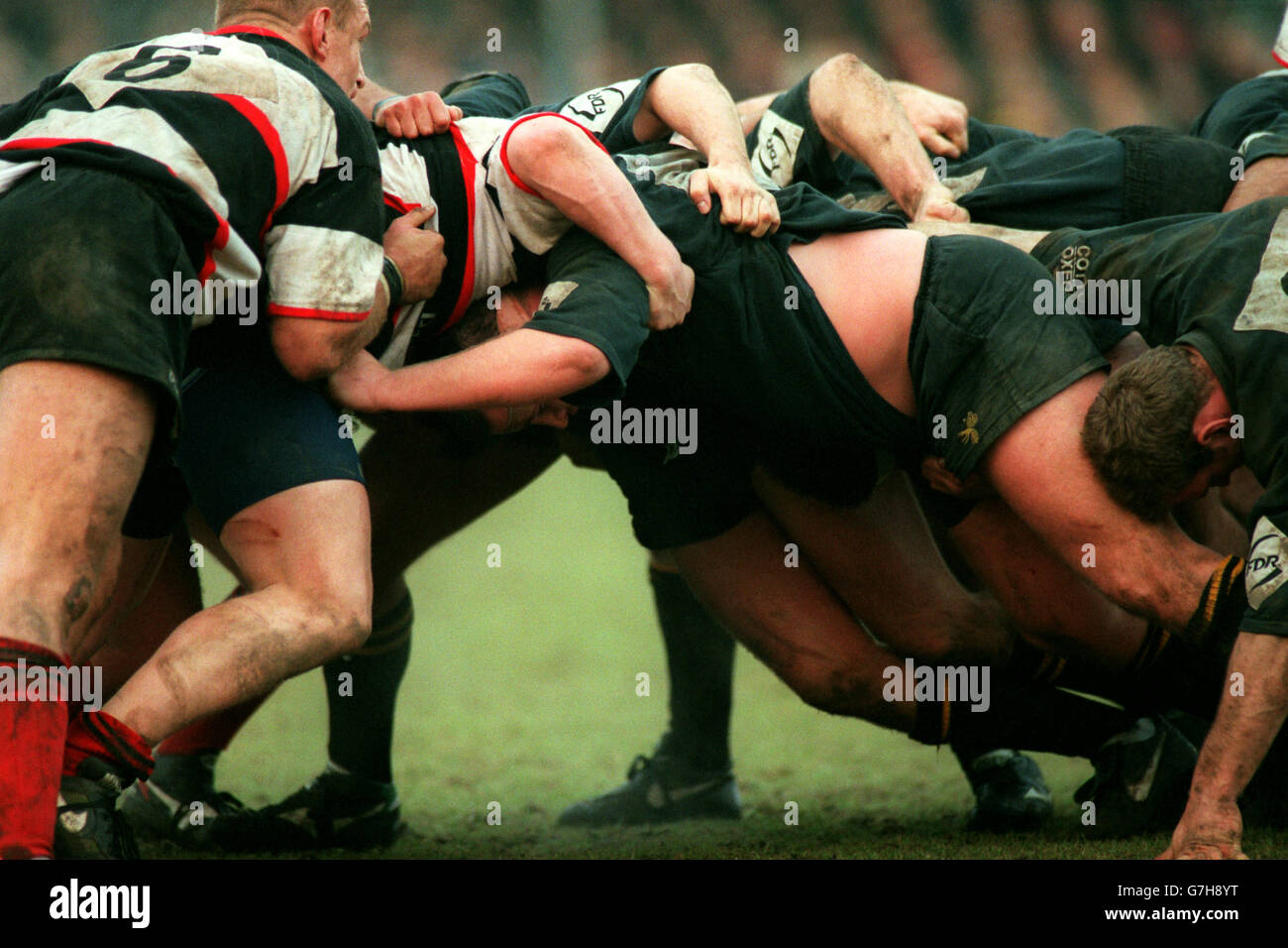 Rugby Union ... Pilkington Cup 6th round ... Saracens v Wasps Stock ...