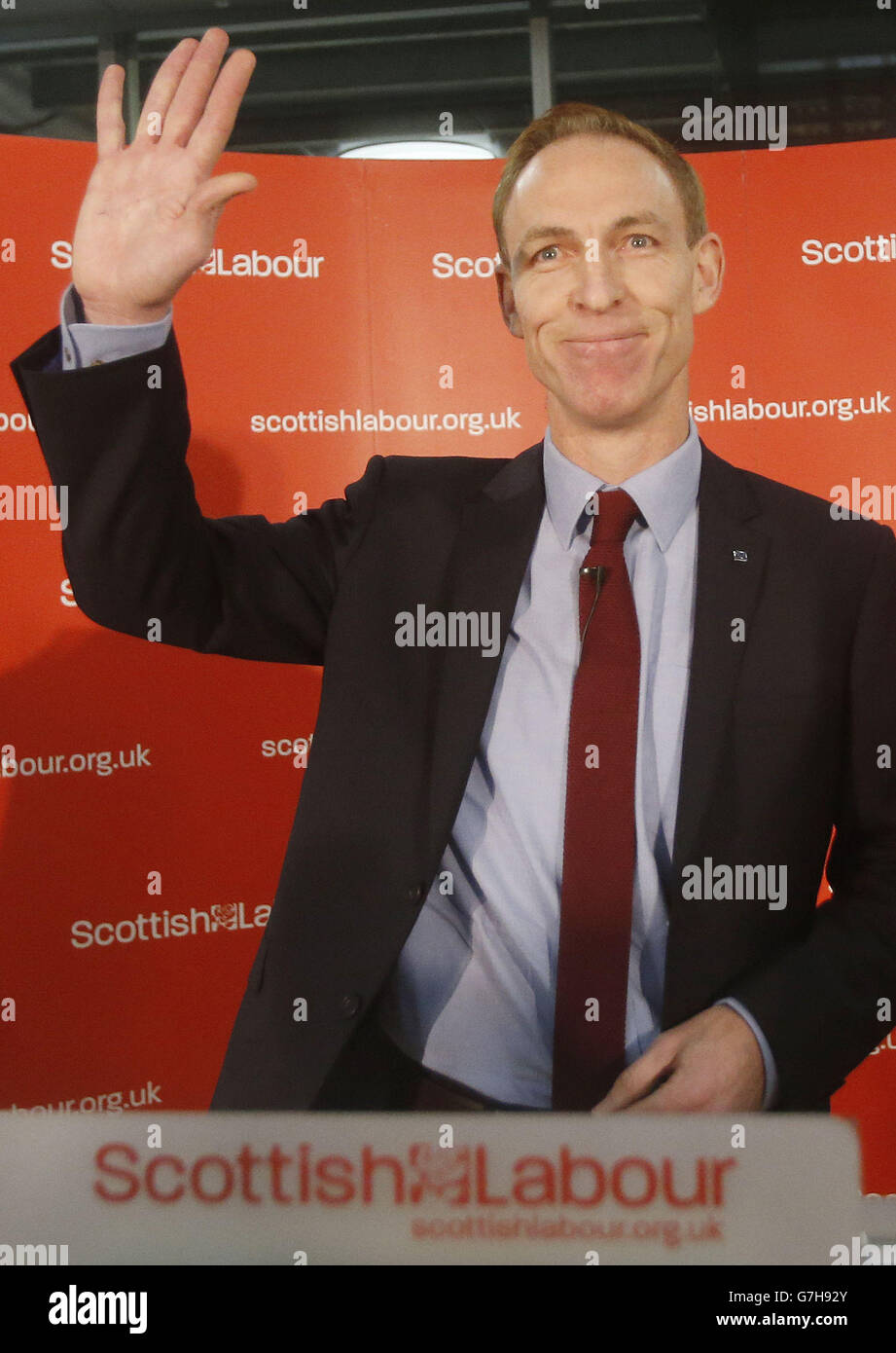 Scottish Labour leader announced Stock Photo - Alamy