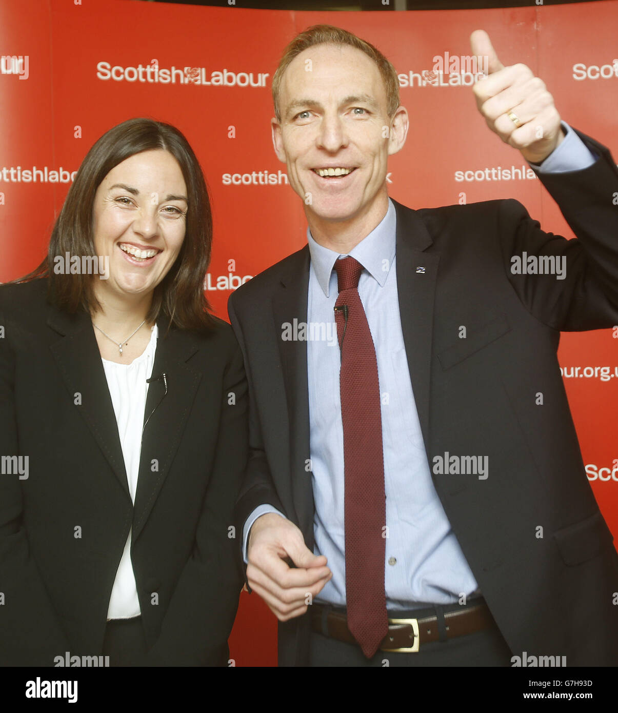 Scottish Labour leader announced Stock Photo - Alamy