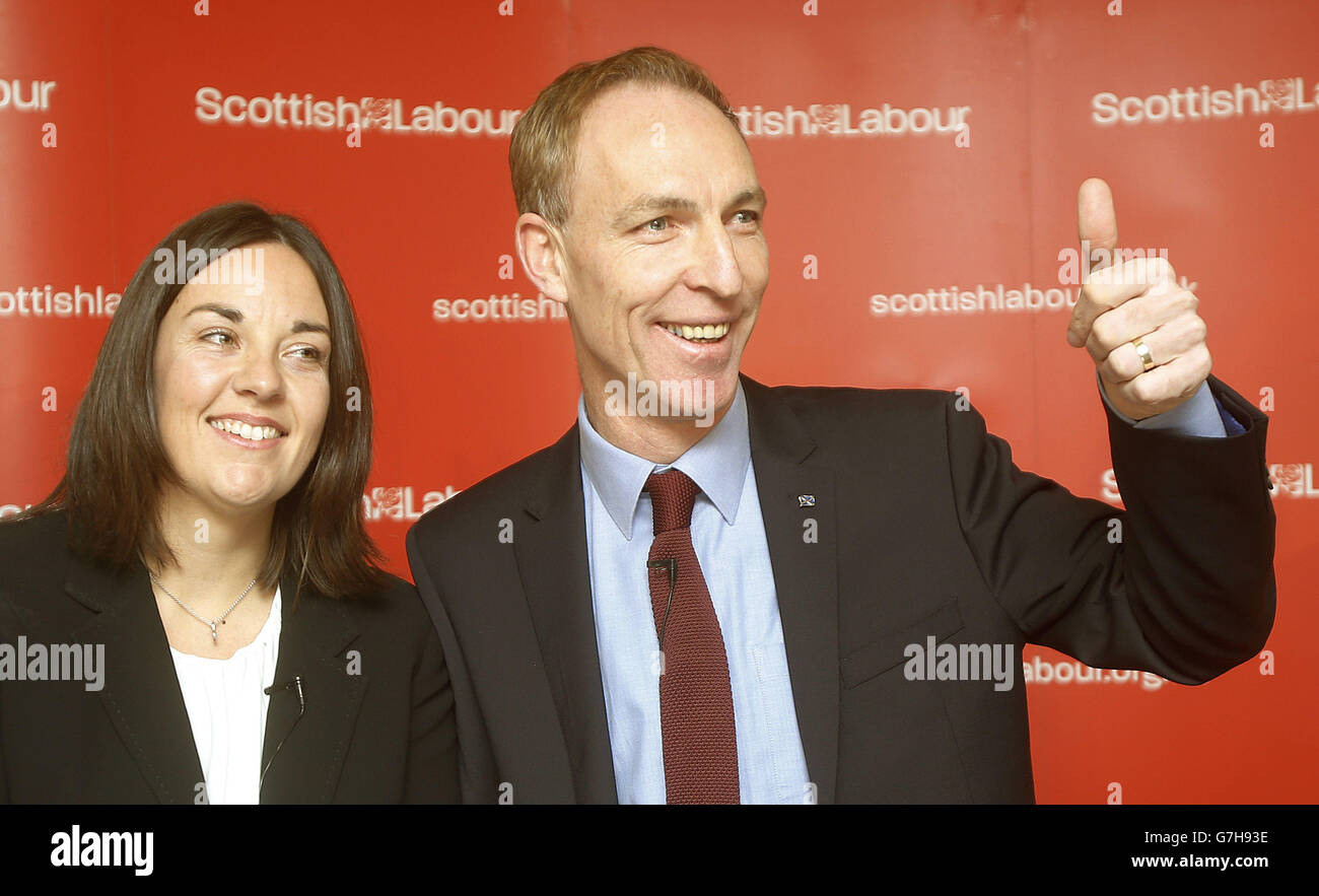 Scottish Labour leader announced Stock Photo - Alamy