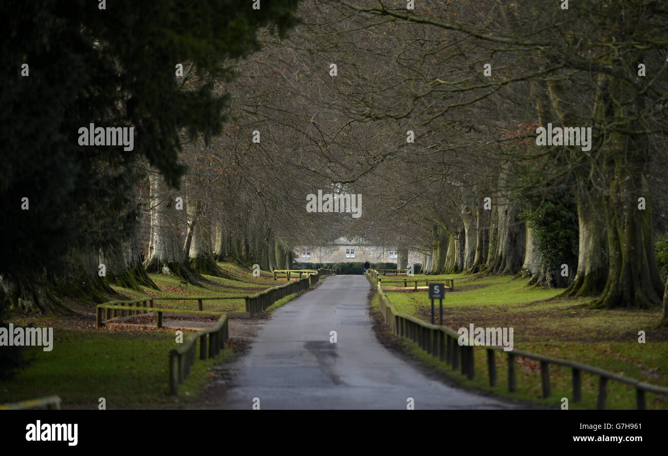 General view of the entrance to Babington House in Somerset Stock Photo ...