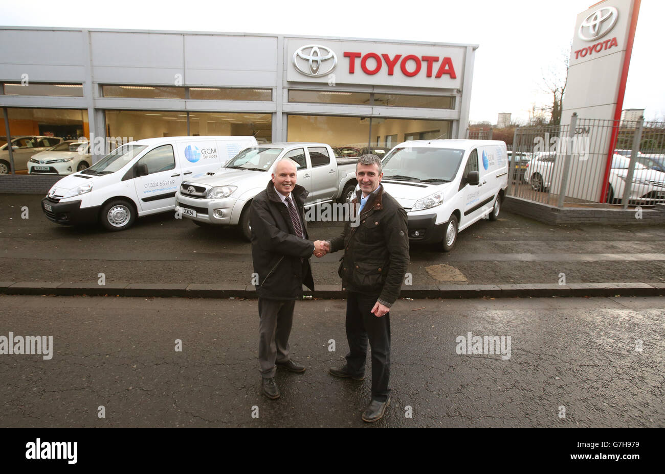 Toyota fleet handover to toyota sdm in falkirk hi-res stock photography ...