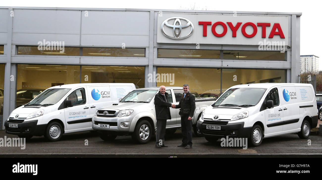 Toyota fleet handover to toyota sdm in falkirk hi-res stock photography ...