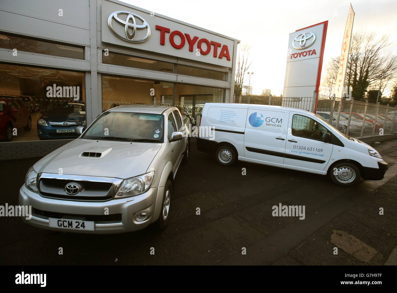Toyota fleet handover to toyota sdm in falkirk hi-res stock photography ...