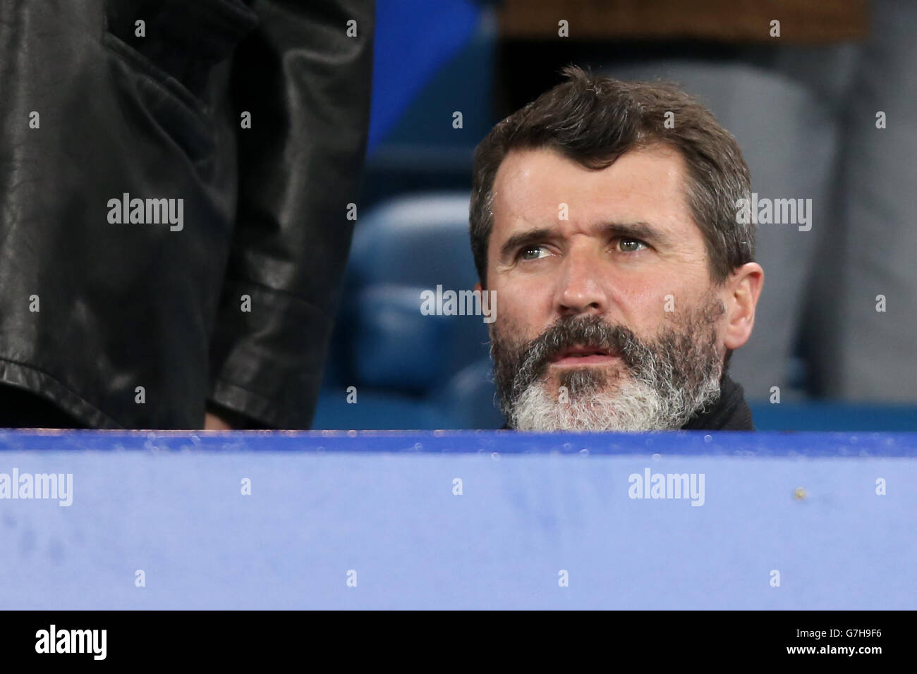Republic of Ireland assistant manager Roy Keane takes his seat in the ...