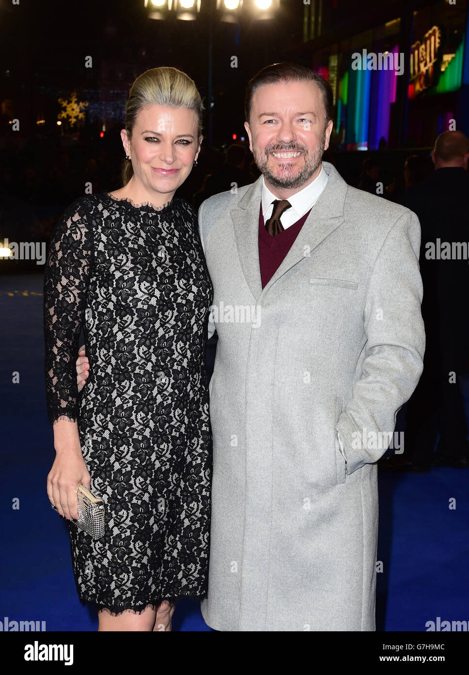 Ricky Gervais and partner Jane Fallon attending the European film ...