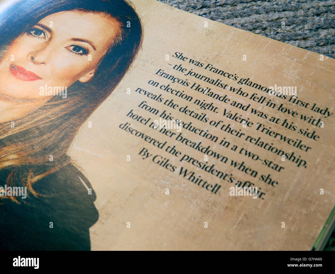 The Times newspaper supplement, The Magazine, showing an exclusive ...