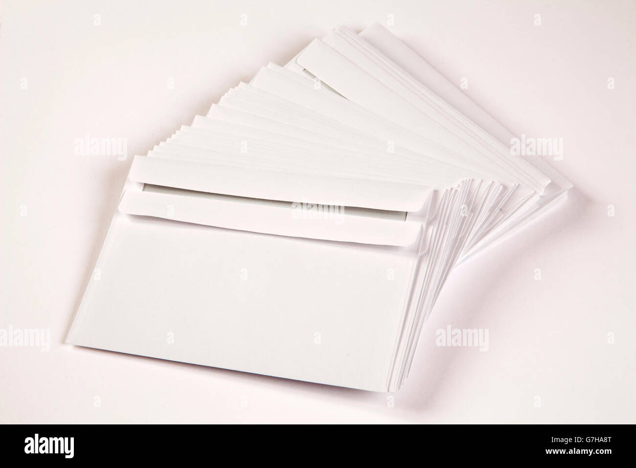 Envelopes, white, reverse side Stock Photo - Alamy