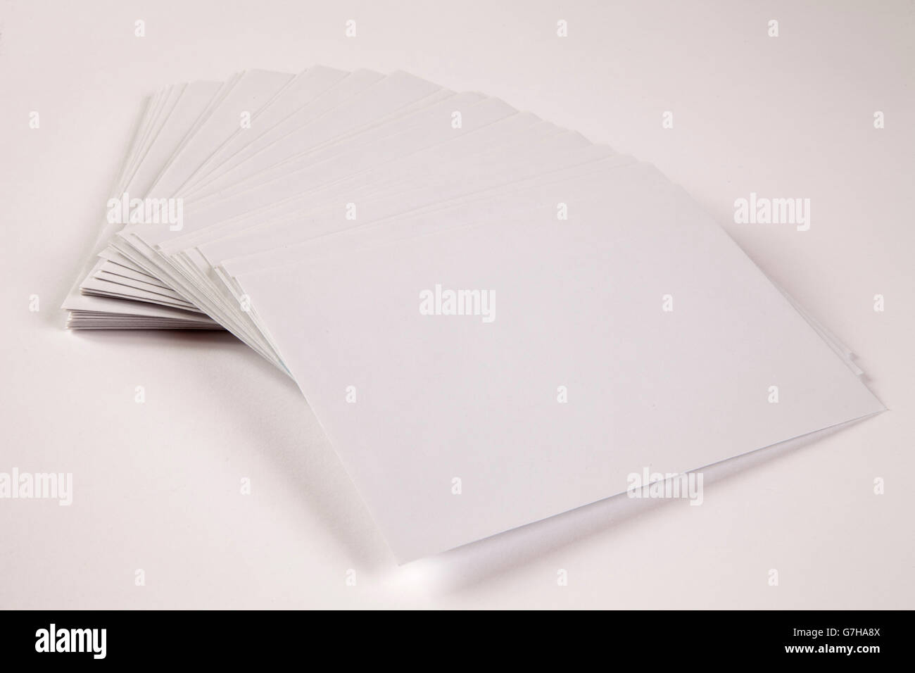 Envelopes, white, front side Stock Photo - Alamy