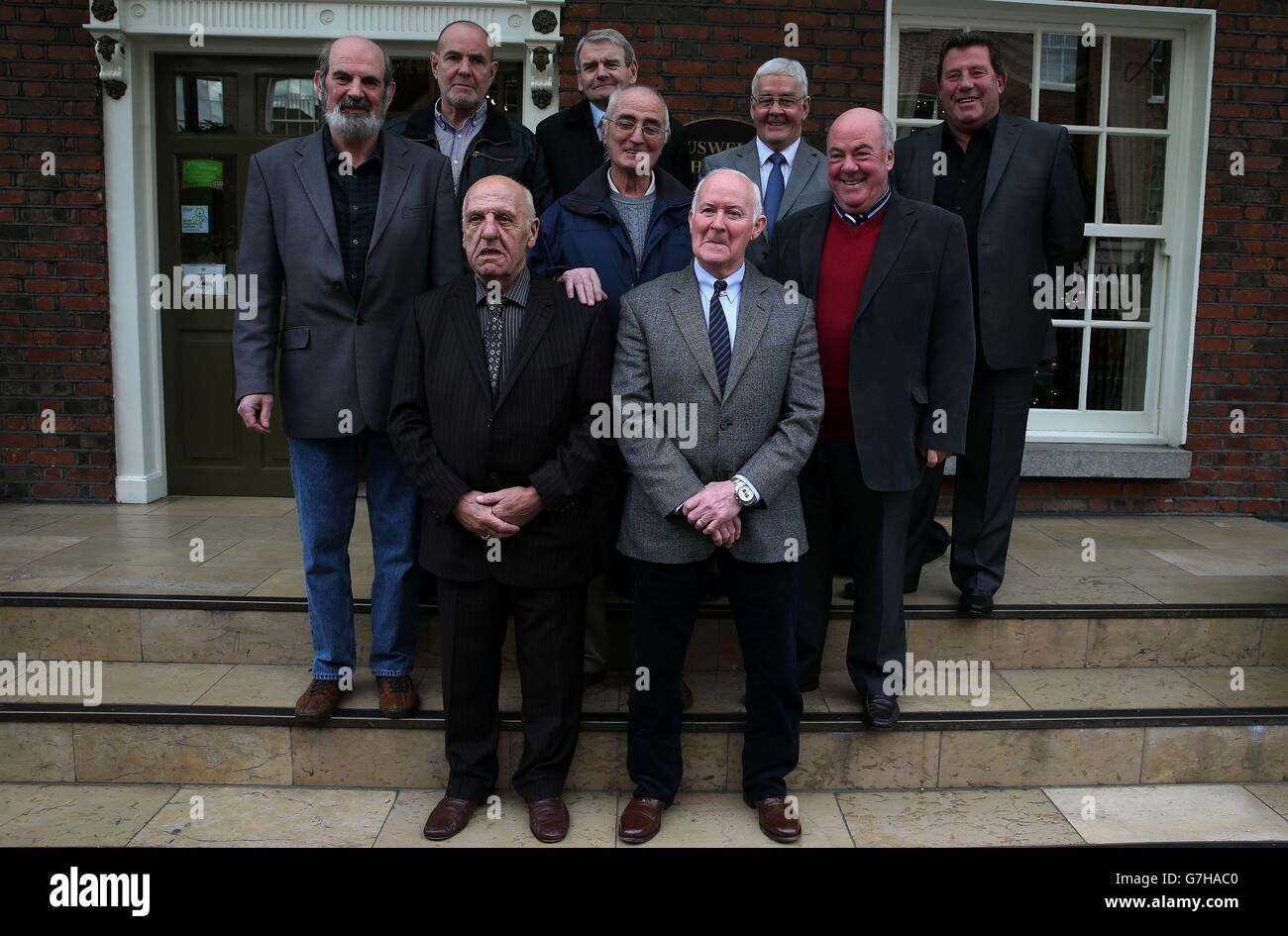 Back row left right patrick mcnally hi-res stock photography and images ...