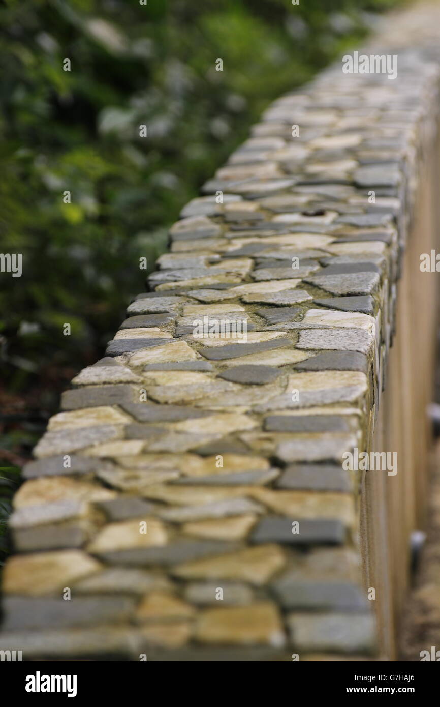 stone wall with shallow depth of field Stock Photo - Alamy