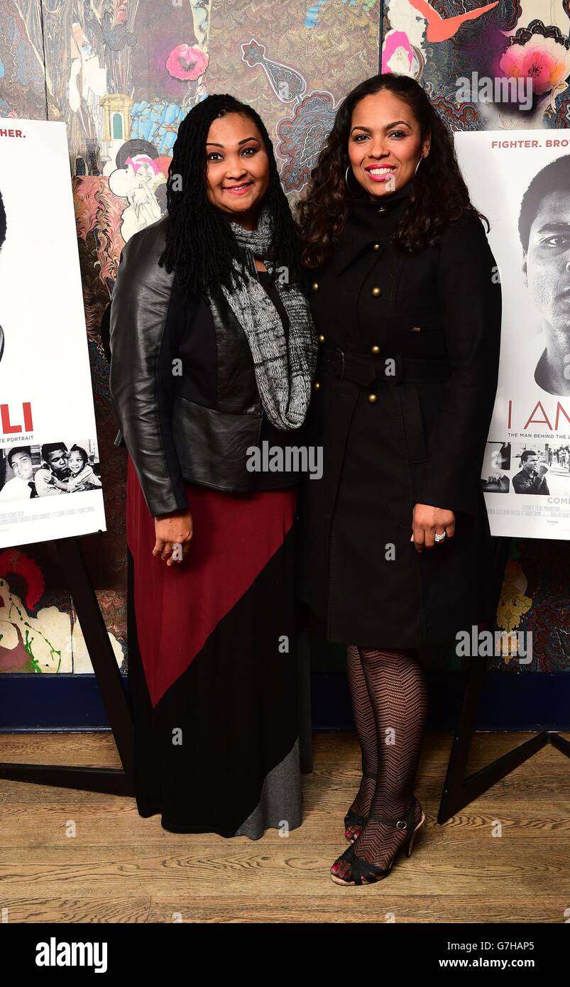 Maryam (left) and Hana Ali attending the screening of the film, I Am ...