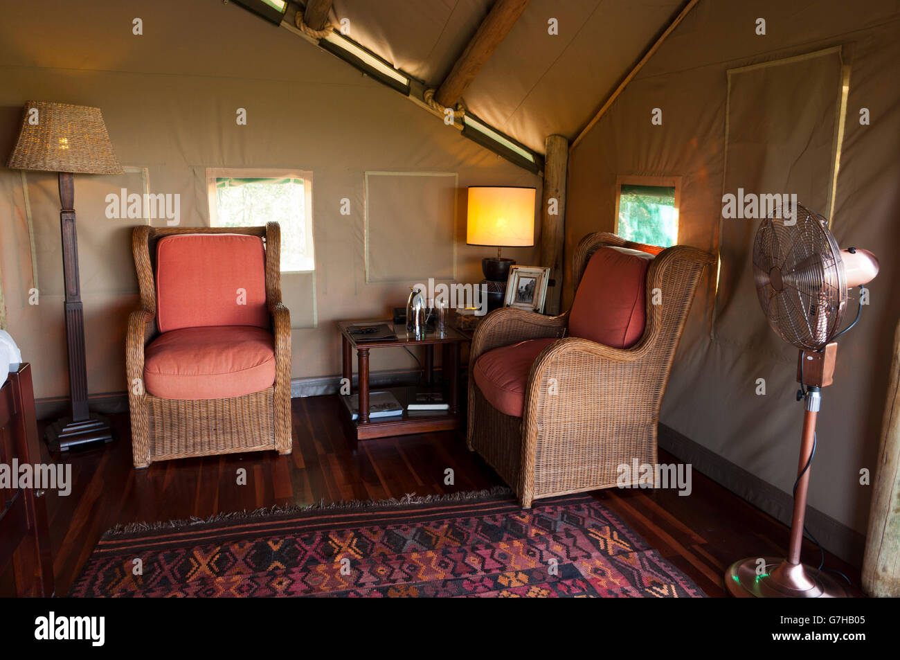 Lodge, Abu Camp, Okavango Delta, Botswana, Africa Stock Photo - Alamy