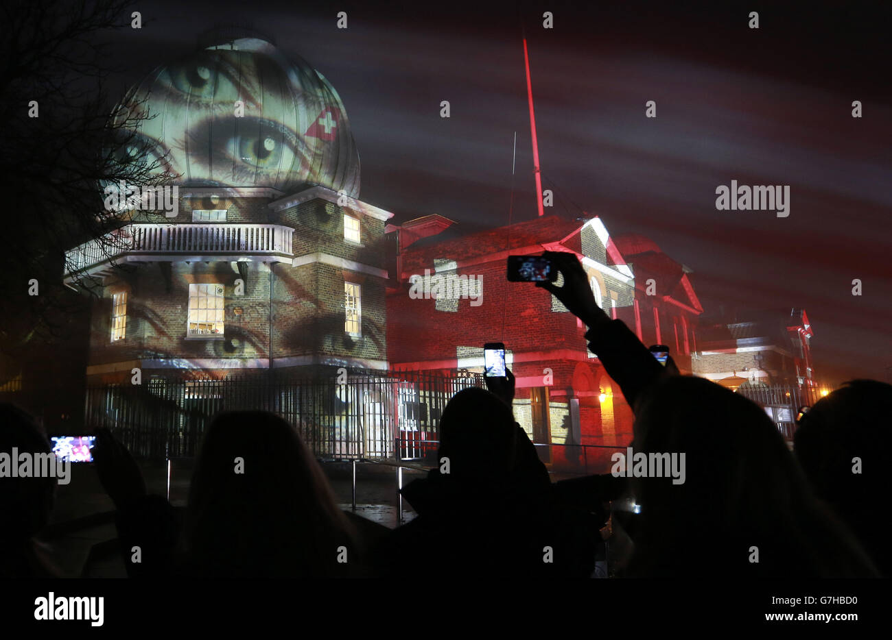 SWISS Light Installation - London Stock Photo - Alamy