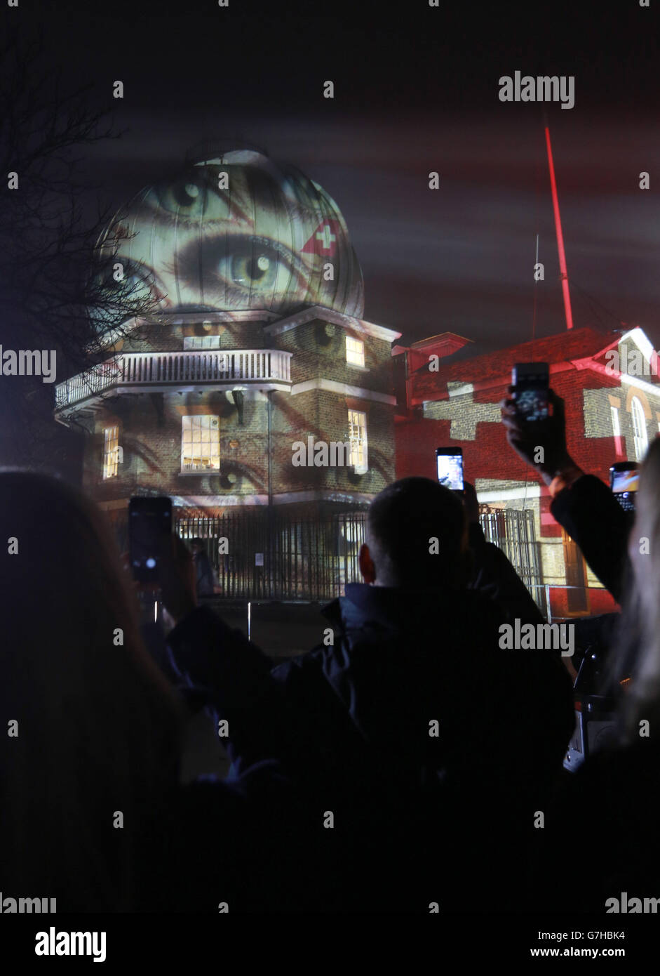 SWISS Light Installation - London Stock Photo - Alamy