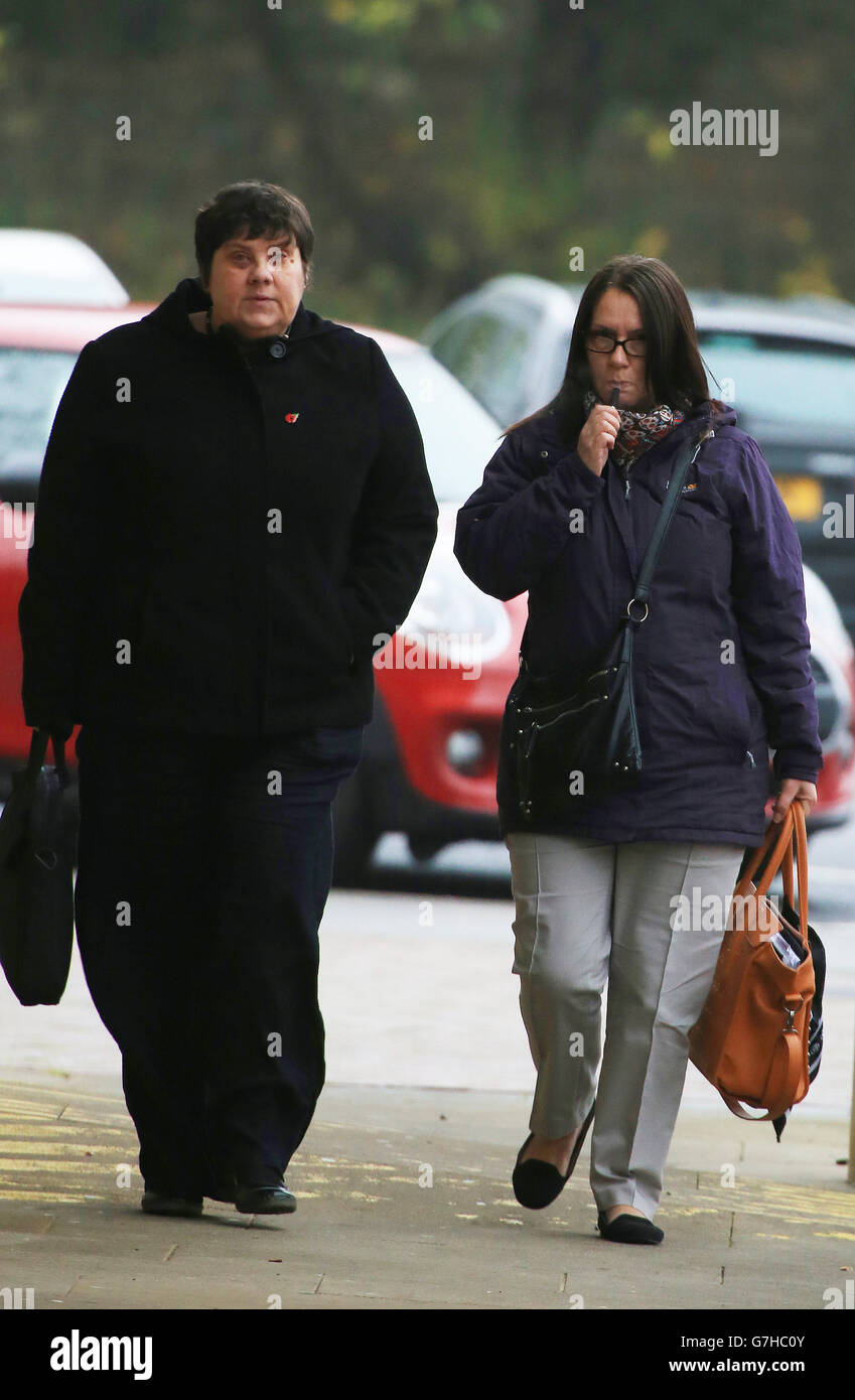 Teacher Deborah McDonald and Assistant Rachael Regan (right) arrive at ...