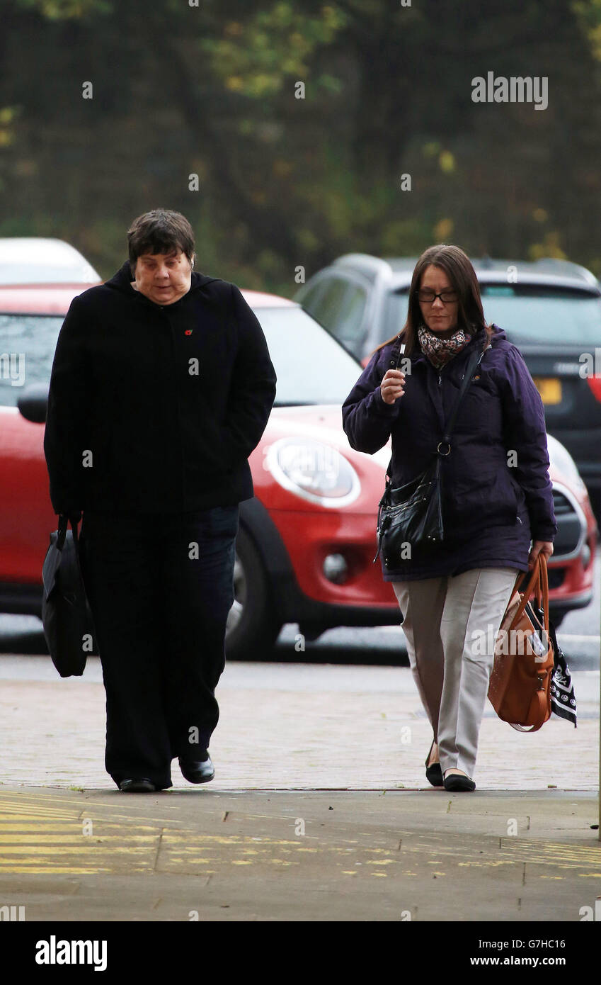 Teacher Deborah McDonald and Assistant Rachael Regan (right) arrive at ...