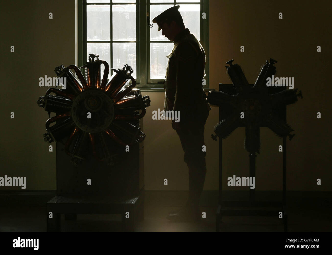 Gordon Corbet, a member of the Great War Society, looking a the Le ...