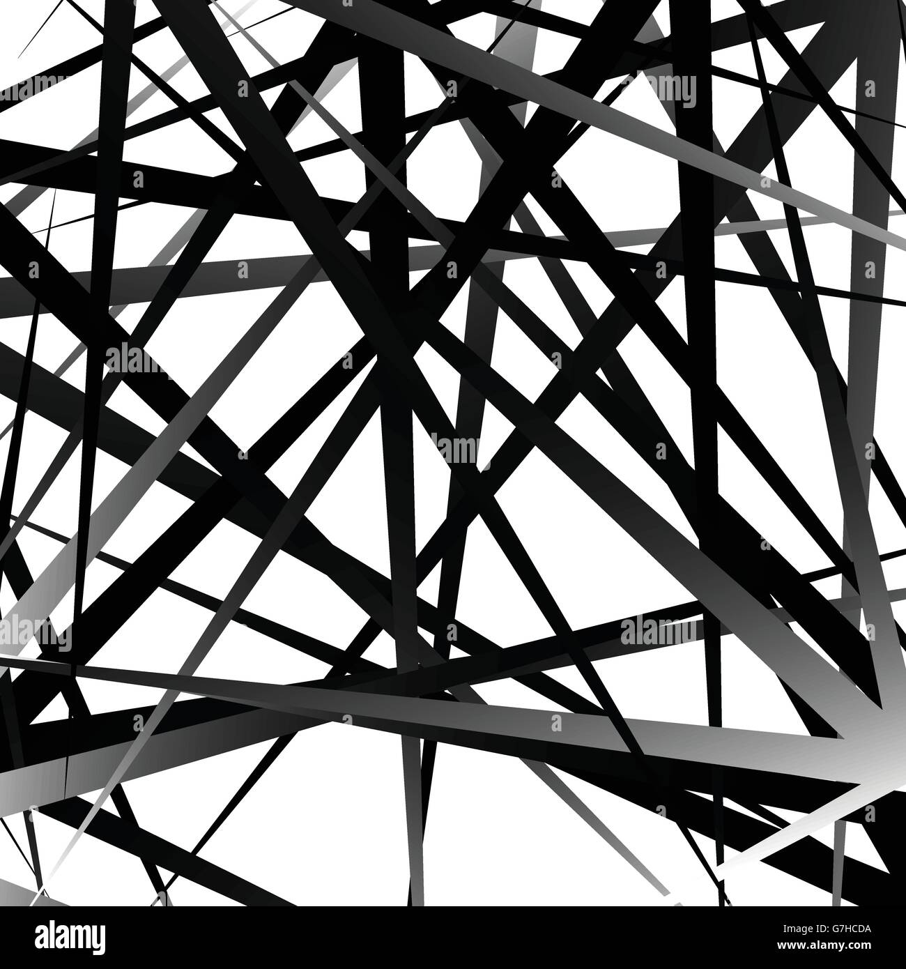 Edgy, pointed random overlapping shapes. Abstract art Stock Vector ...