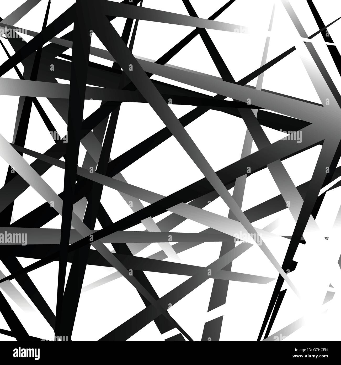 Edgy, pointed random overlapping shapes. Abstract art Stock Vector ...