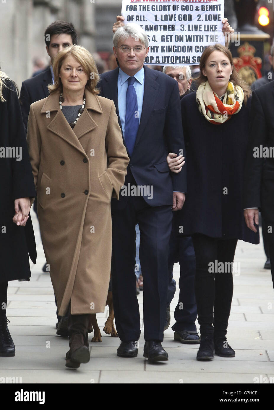 Former cabinet minister Andrew Mitchell MP and his wife Dr Sharon ...