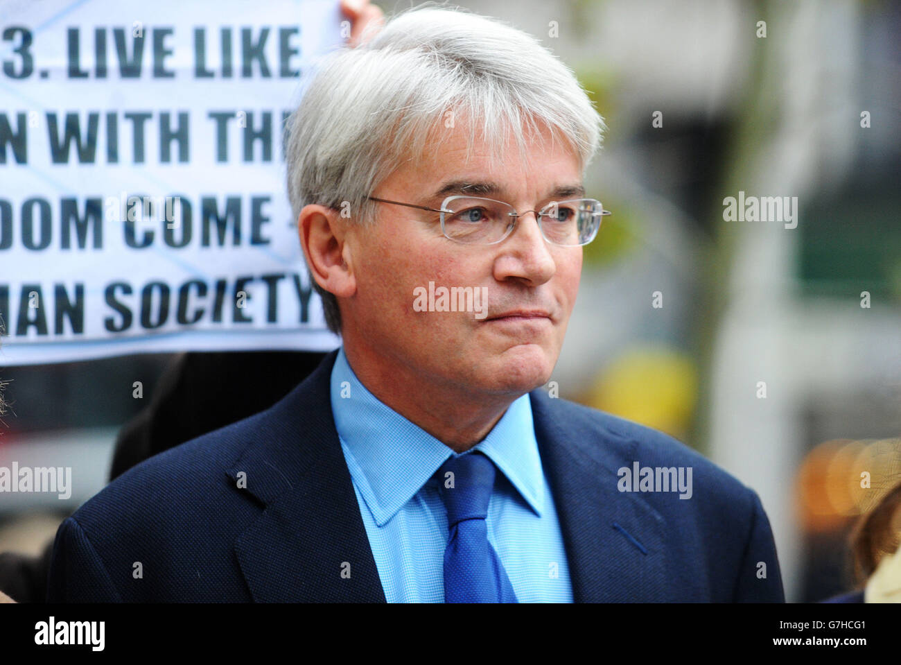 Former cabinet minister Andrew Mitchell MP arrives at the High Court in ...