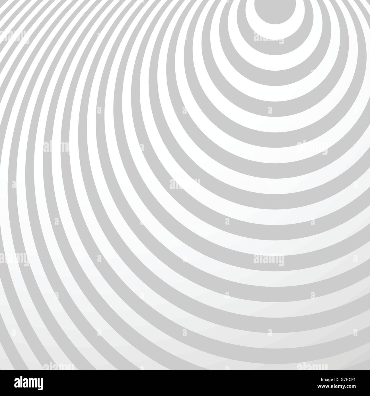 Radiating circles pattern. Creative monochrome background in square ...