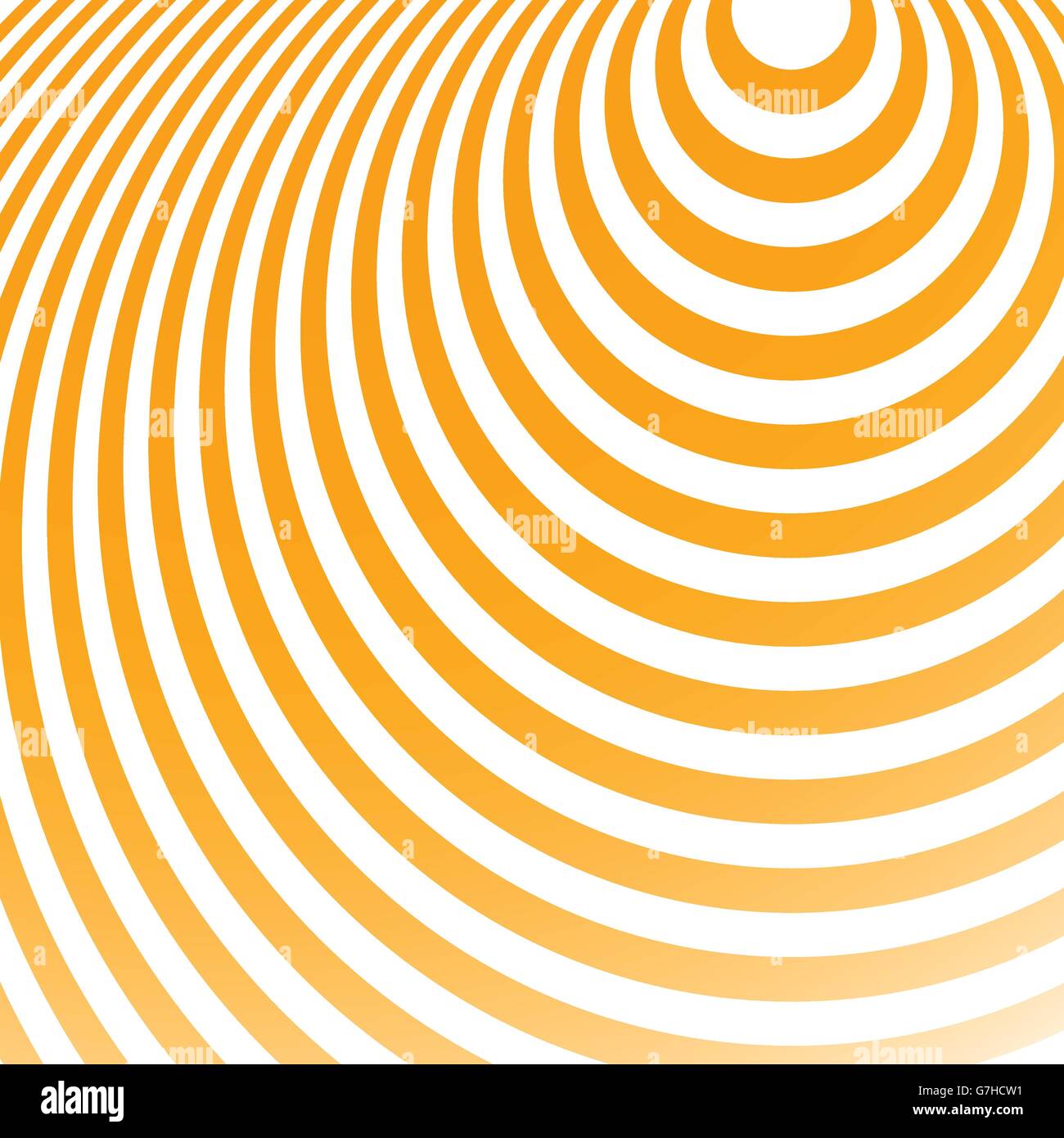 Radiating circles pattern. Creative monochrome background in square ...