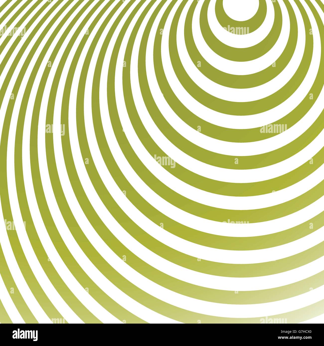 Radiating circles pattern. Creative monochrome background in square ...