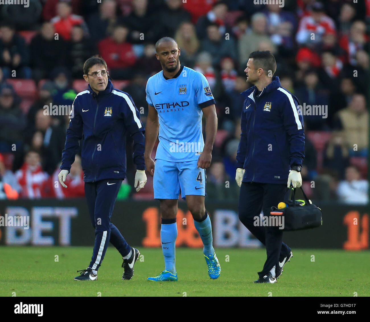 Kompany walks off hi-res stock photography and images - Alamy