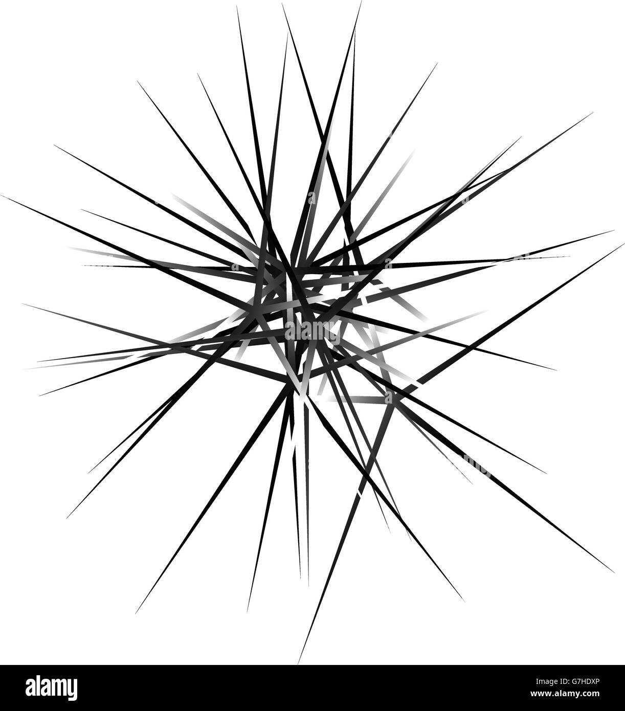 Edgy, pointed random overlapping shapes. Abstract art Stock Vector ...