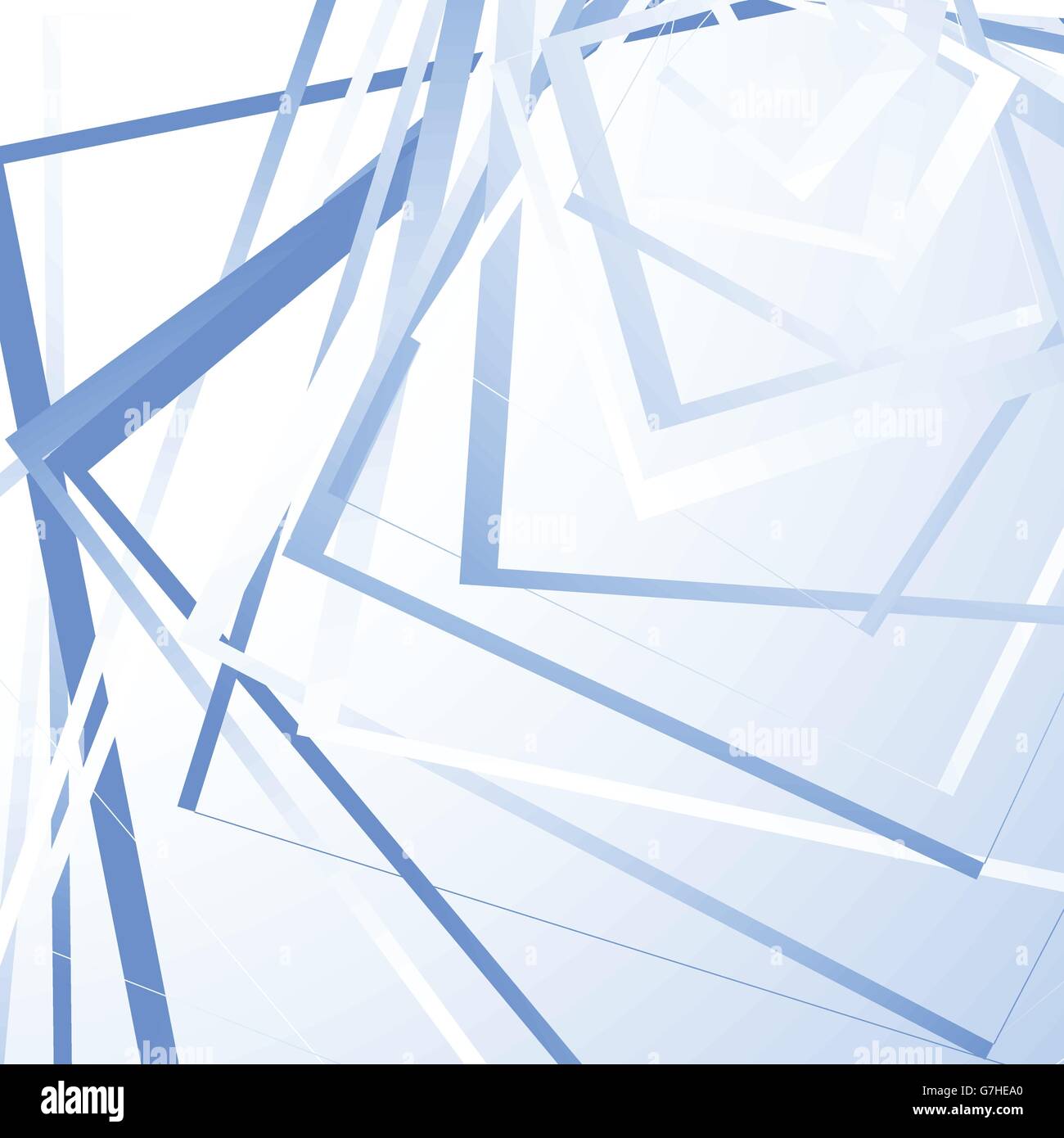 Geometric background w/ random squares. Edgy monochrome pattern with intersecting straight lines ...