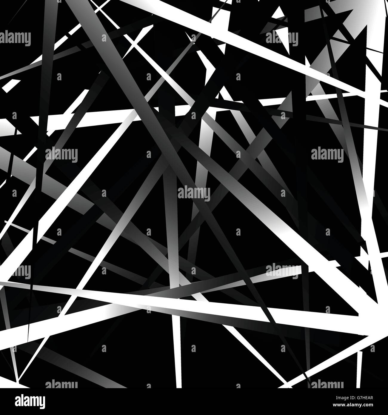 Edgy, pointed random overlapping shapes. Abstract art Stock Vector ...